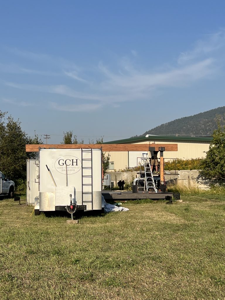 Harbison Field Stage Construction is underway! | City of Ponderay