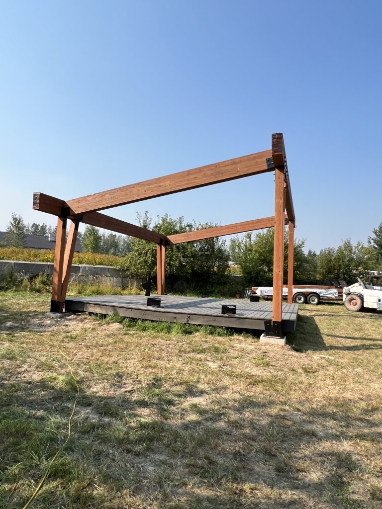 Harbison Stage Improvements are under way! | City of Ponderay