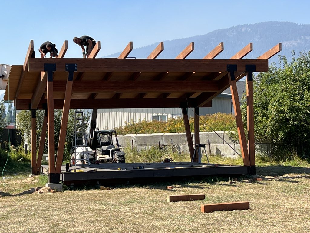 Harbison Stage Improvements are under way! | City of Ponderay