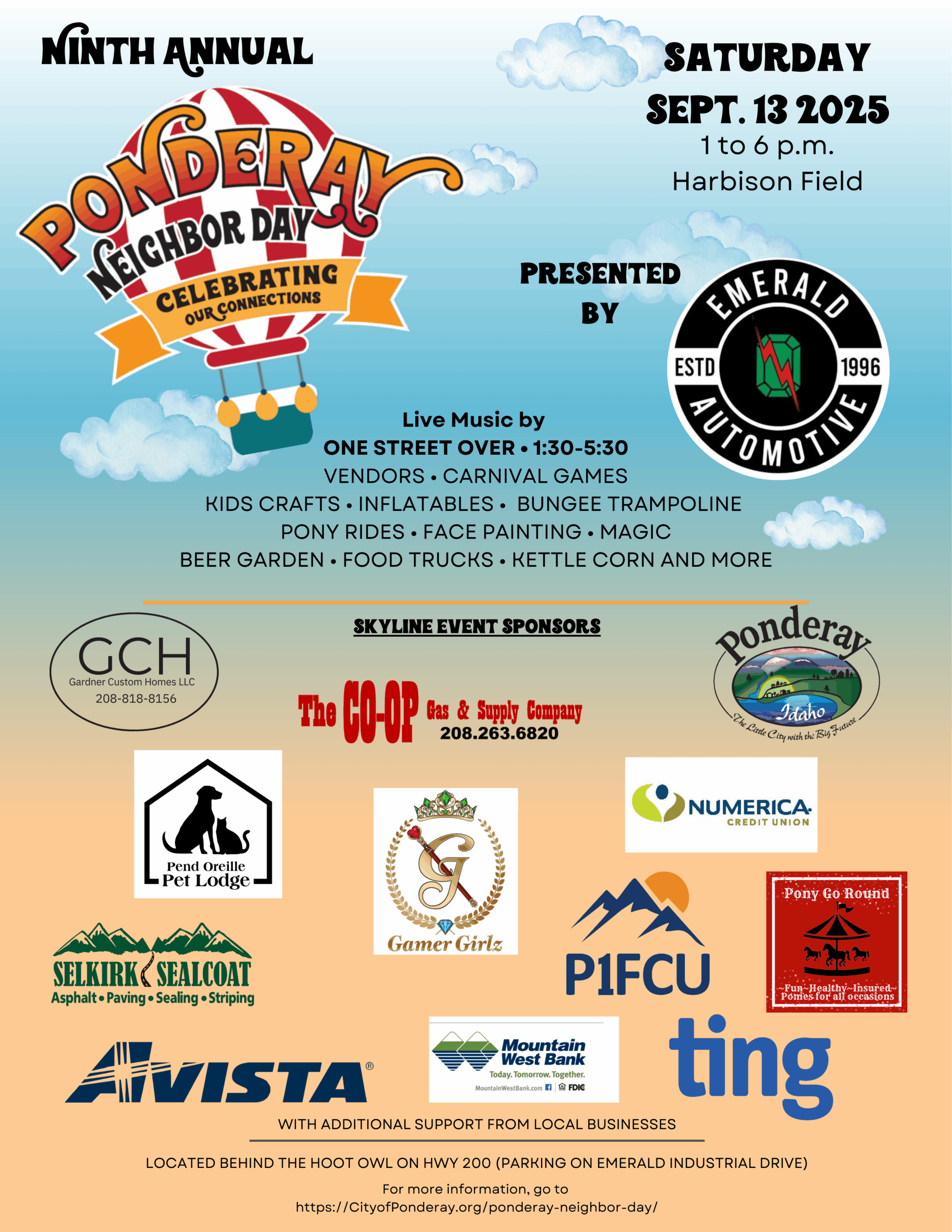 Ponderay Neighbor Day 2025 | City of Ponderay